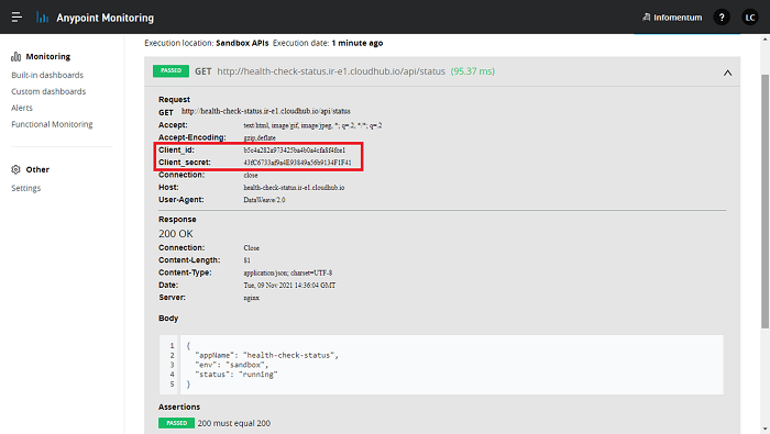 How to health check APIs using Anypoint Functional Monitoring with Secrets Manager